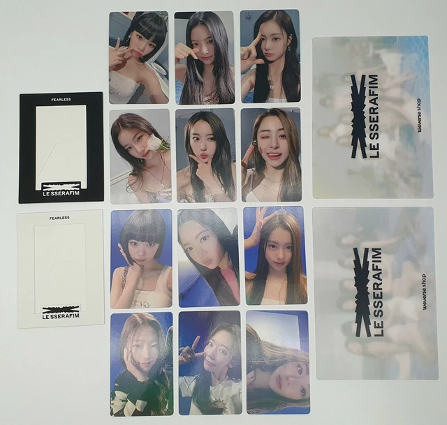 LE SSERAFIM 1ST Mini Album FEARLESS Weverse shop Pre-order Photo card ...