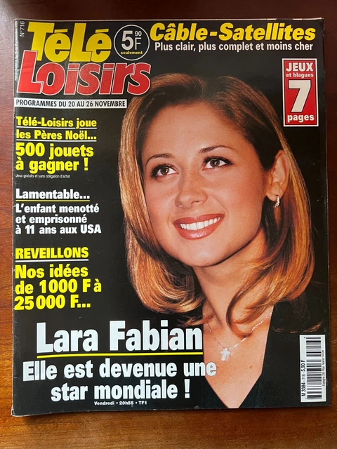 TÉLÉ LOISIRS 15/11/1999; Lara Fabian/ Eddy Mitchell/ JP Foucault/ Kino ...