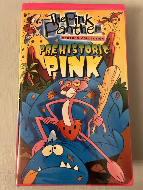 THE PINK PANTHER “Prehistoric Pink” VHS 1997 CARTOON Good CLAM SHELL ...