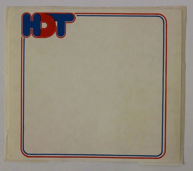 PETER BROCK HDT Label Sticker Decal Holden Dealer Team Genuine 100mm x ...