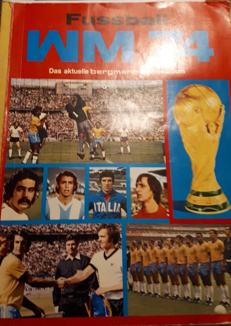 Original Sammelalbum Bergmann Fifa Wm 1974, Gut Gefüllt Mit 188 Bildern