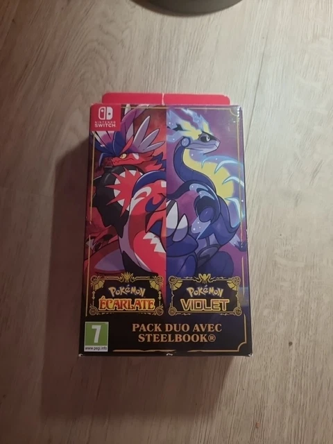 POKEMON PACK DUO Ecarlate / Violet Steelbook Switch Fr EUR 99,00 ...