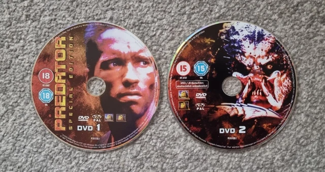 PREDATOR SPECIAL EDITION 2 Disc DVD Arnold Schwarzenegger ***Discs Only*** EUR 1,16 - PicClick IT