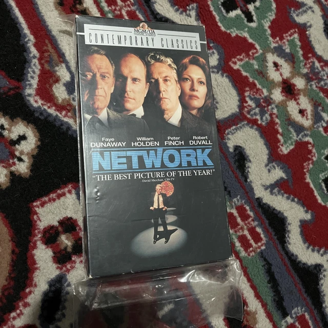 NETWORK VHS 1976 Classic William Holden Robert Duvall Mad As Hell ...