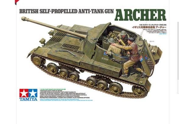 TAMIYA 1/35 SCALE British Anti Tank Gun Archer Self Propelled 35356 £50 ...