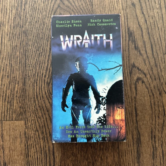 THE WRAITH VHS Tape 1986 Charlie Sheen Sherilyn Fenn Movie Tested £10. ...