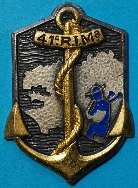 INSIGNE DU 41° Régiment d'Infanterie de Marine EUR 12,00 - PicClick FR
