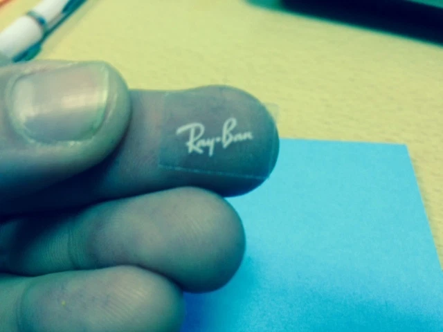 RAY BAN LOGO STICKER x2 - Transparent - Small £5.99 - PicClick UK