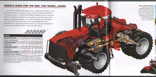 CASE IH &STX Series Steiger" 280-530hp Articulated Tractor Brochure ...