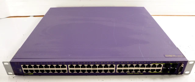 EXTREME NETWORKS SUMMIT X450e-48P 16148 48-Port Managed Gigabit PoE ...
