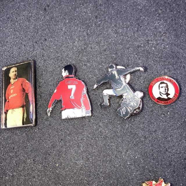 COLLECTION OF ERIC Cantona Pin Badges £5.95 - PicClick UK