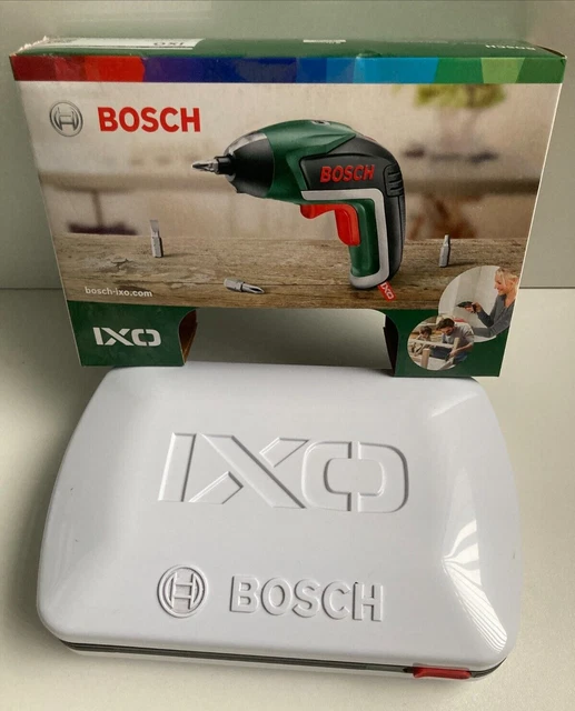 BOSCH IXO CORDLESS Lithium-Ion Screwdriver in Metal Case & 10 Bits 3.6v ...