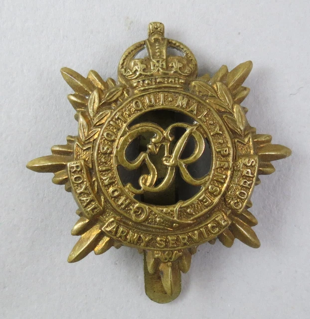 MILITARY CAP BADGE Royal Army Service Corps British Army George VI £2. ...