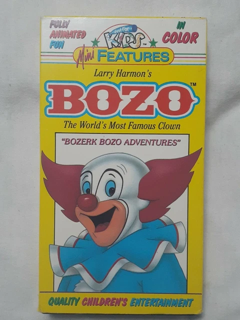 BOZO THE WORLDS Most Famous Clown (VHS 1992) TESTED WORKS Bozerk Bozo ...