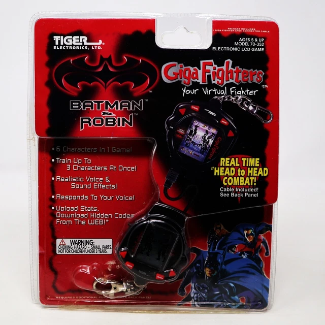 VINTAGE 1998 TIGER Electronics Batman & Robin Giga Fighters Virtual ...