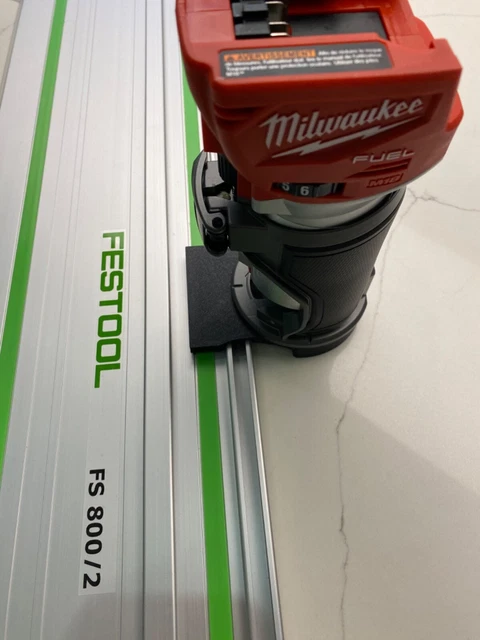 MILWAUKEE ROUTER M18 FUEL Plunge Base Guide Rail Adapter for Festool ...