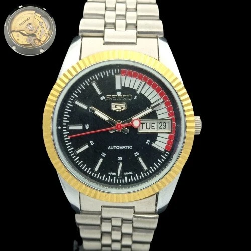 VINTAGE SEIKO TRANSPARENT BACK JAPAN MENS AUTOMATIC WATCH 575b-a305118 ...