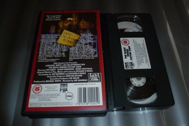 VINTAGE 1991 THE Rocky Horror Picture Show Tim Curry CBS/FOX VHS £9.72 ...