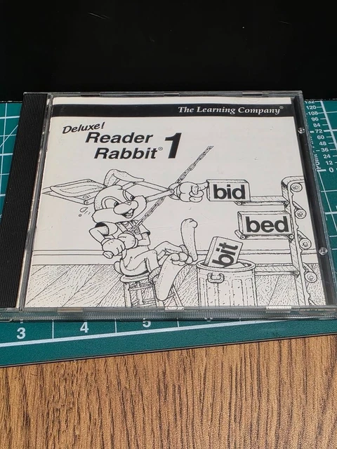 1994 THE LEARNING Company Deluxe! Reader Rabbit 1 Ages 3-6 PC CD ...