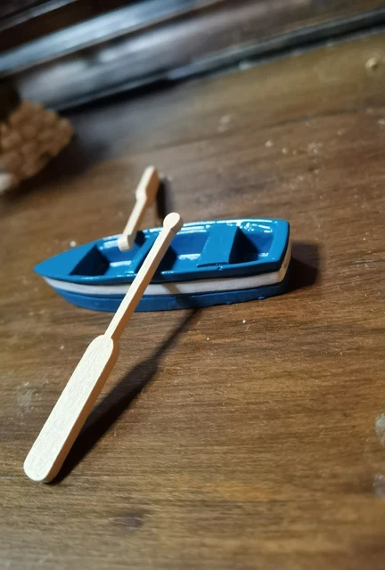 SANTONS DE PROVENCE La Barque du pêcheur Gamme Santons 3 cm... EUR 4,85 ...