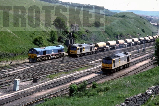 35MM SLIDE BR British Railways Diesel Loco Class 59 59201 Peak Forest ...