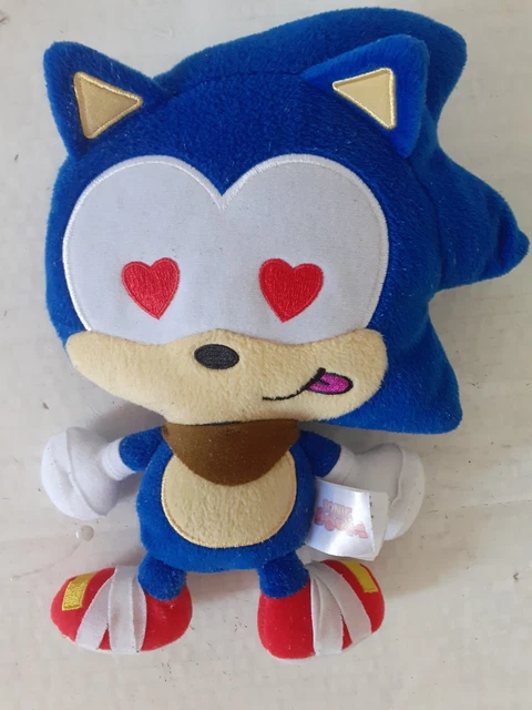 SONIC THE HEDGEHOG Sonic Boom Emoji Plush love heart eyes Soft Toy Rare ...