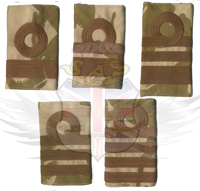 ROYAL NAVY DESERT Dpm Rank Slide,Commander,Captain,Commodore,Rear ...