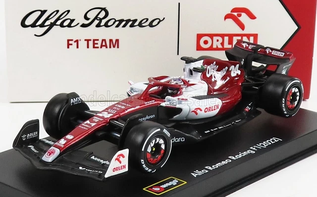 BURAGO - C42 N 24 Bahrain Gp 2022 Guanyu Zhou - With Helmet And Plastic ...