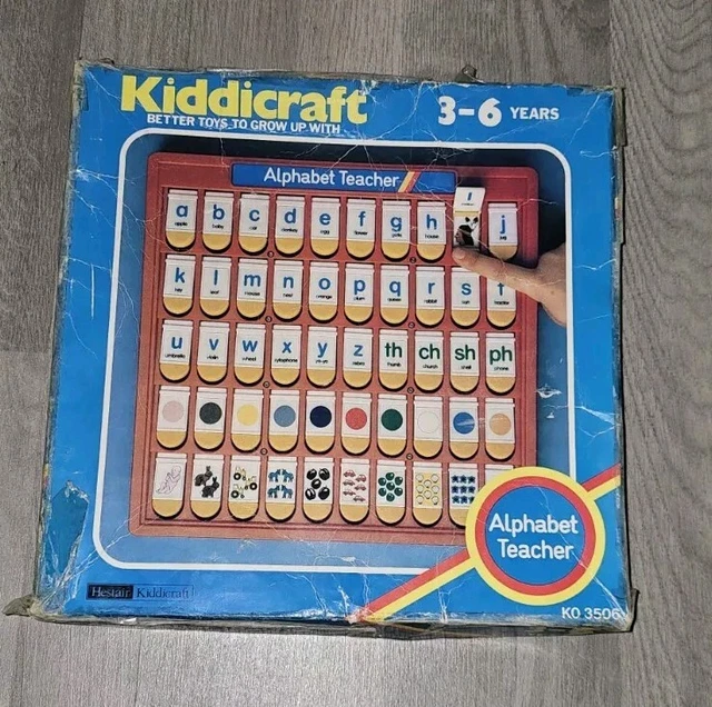 COMPLETE KIDDICRAFT ALPHABET Teacher Great Original Vintage Learning ...