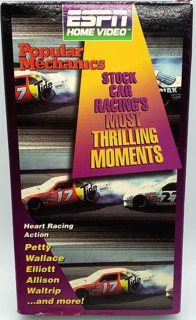 ESPN HOME VIDEO: Stock Car Racings Most Thrilling Moments (VHS) Petty ...