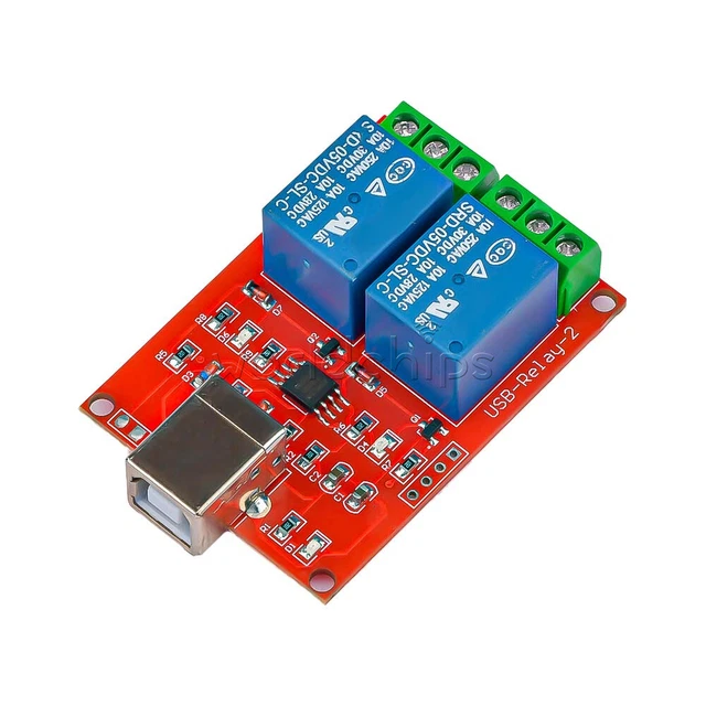 5V USB RELAY 2 Channel Programmable Computer Control For Smart Home $5. ...