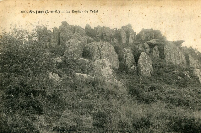 CARTE SAINT JUST Le Rocher de Tréal EUR 2,50 - PicClick FR