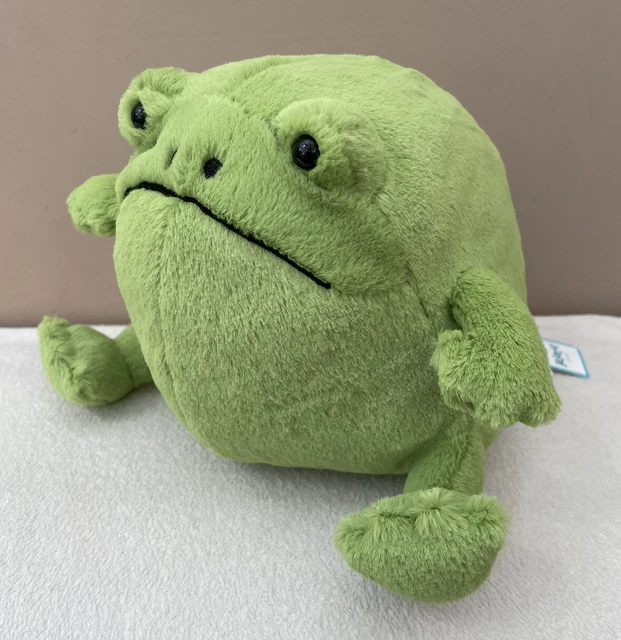 NEW JELLYCAT RICKY Rain Frog Comforter Soft Toy Green Grumpy Frog BNWT ...