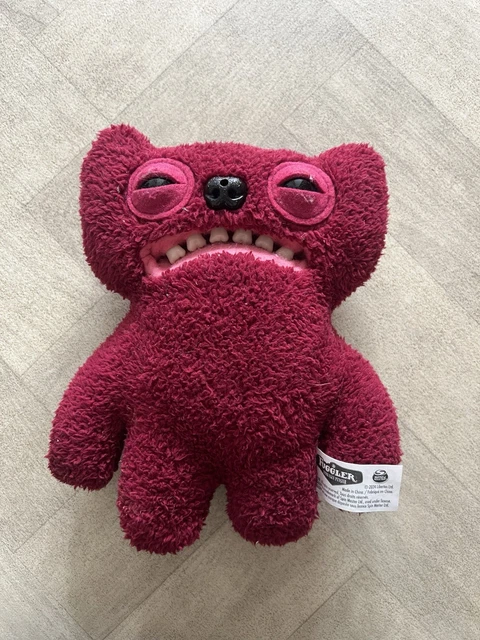 FUGGLER WIDE EYED Weirdo - Red Fluffy Funny Ugly Monster Plush Toy ...
