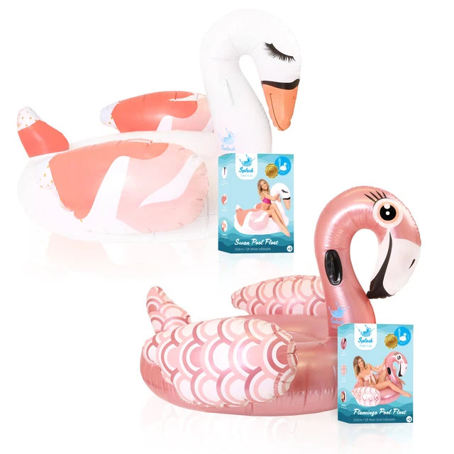 GIANT 5FT RIDE On Pool Float Flamingo Swan Summer Beach Holiday Lilo ...