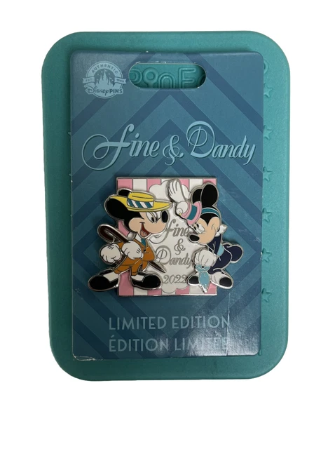 DISNEY FINE AND Dandy Dapper Day 2022 Pin Mickey Minnie Mouse LE Pin £ ...