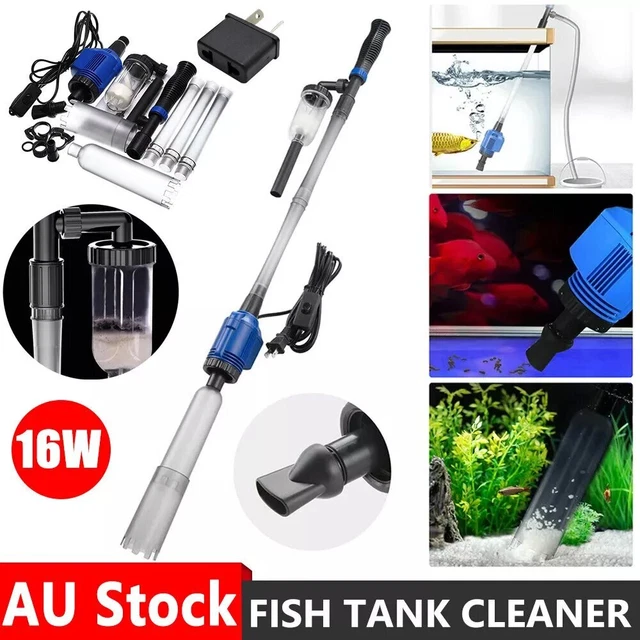 ELECTRIC FISH TANK Cleaner Aquarium Gravel Clean Siphon Fishtank Water ...