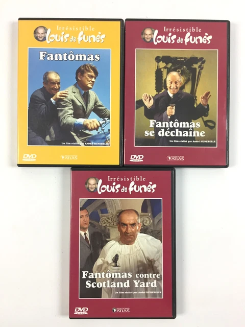 FANTOMAS LA TRILOGIE L'intégrale / Lot 3 DVD / Films 1 à 3 / Louis De ...