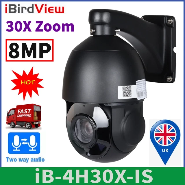 HIKVISION COMPATIBLE iB-4H30X-IS 360° 4K 8MP 30X PTZ IP Camera Zoom POE ...