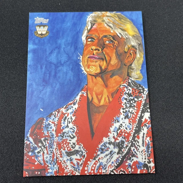 RARE 2019 TOPPS WWE incontesté RIC FLAIR Rob Schamberger Art Insert # ...