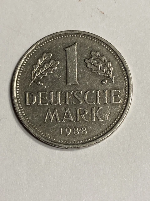 1 DM MÜNZE 1988 Umlaufmünze Deutsche Mark BRD Prägezeichen D EUR 3,50 ...