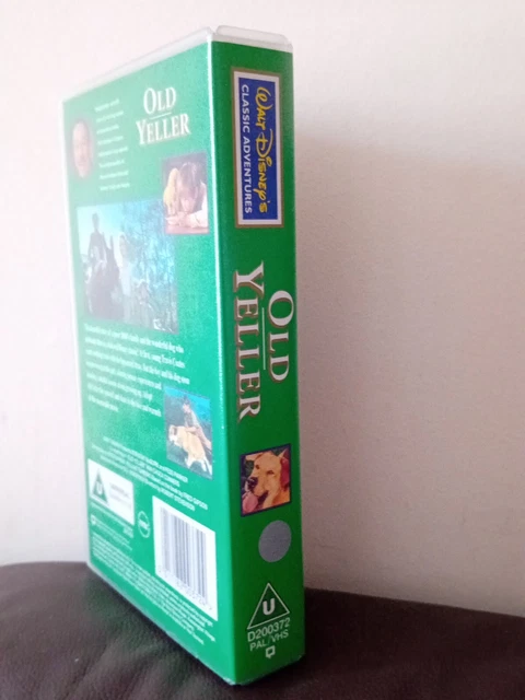 OLD YELLER WALT Disney Classic Adventures VHS Video Tape D200372 Cert U ...