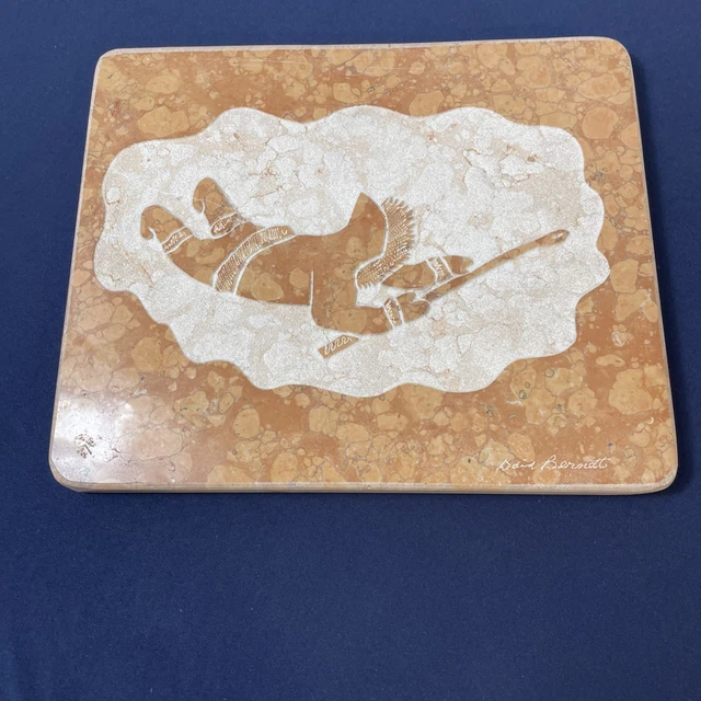 DAVID BERNETT “INUIT Hunter” Marble Sculpture 10” X 12” £19.95 ...