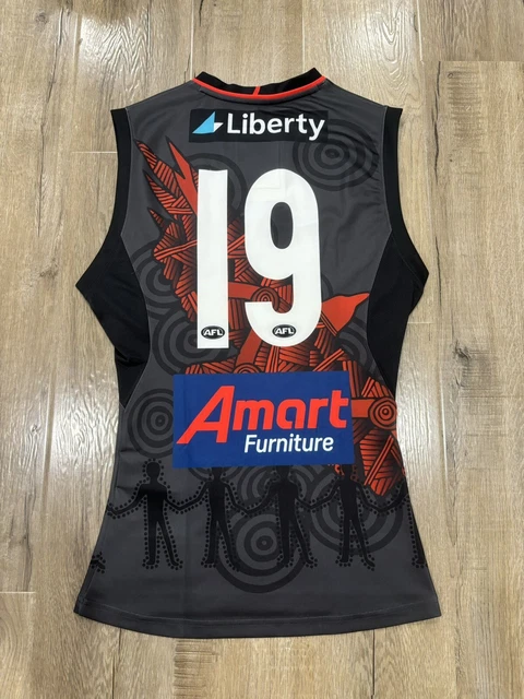 AFL ESSENDON BOMBERS 2023 Hind Indigenous Player Issue Jumper Jersey ...