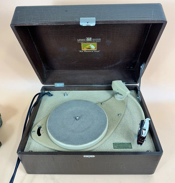 RARE VINTAGE HIS Master's Voice HMV 2126 Three Speed Record Player ...