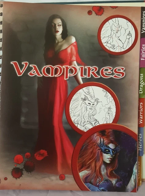 HOW TO DRAW Book: Draw Fantasy Art Binder Hardcover Vampires, Mystical ...