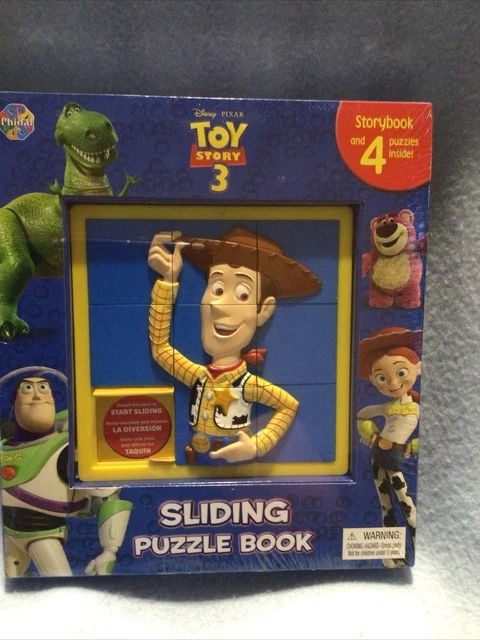 DISNEY PIXAR TOY STORY 3 Sliding Puzzle Book Storybook with 4 puzzles ...