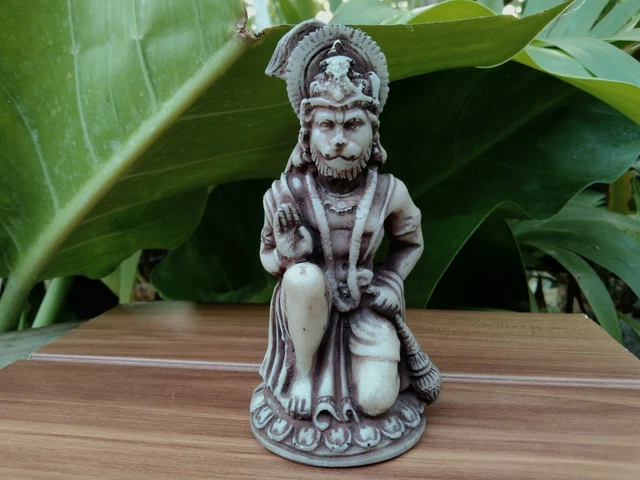 LORD HANUMAN STATUE hindu god monkey king stone sculpture hanumantha ...
