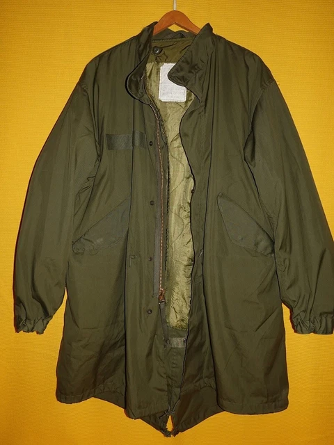 ORIGINAL US ARMY Parka M-65 M-1965 Fishtail Vietnam Shell Mod SMALL ...