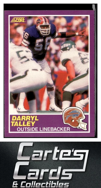 DARRYL TALLEY 1989 score supplémentaire #379S Buffalo Bills WVU EUR 2 ...